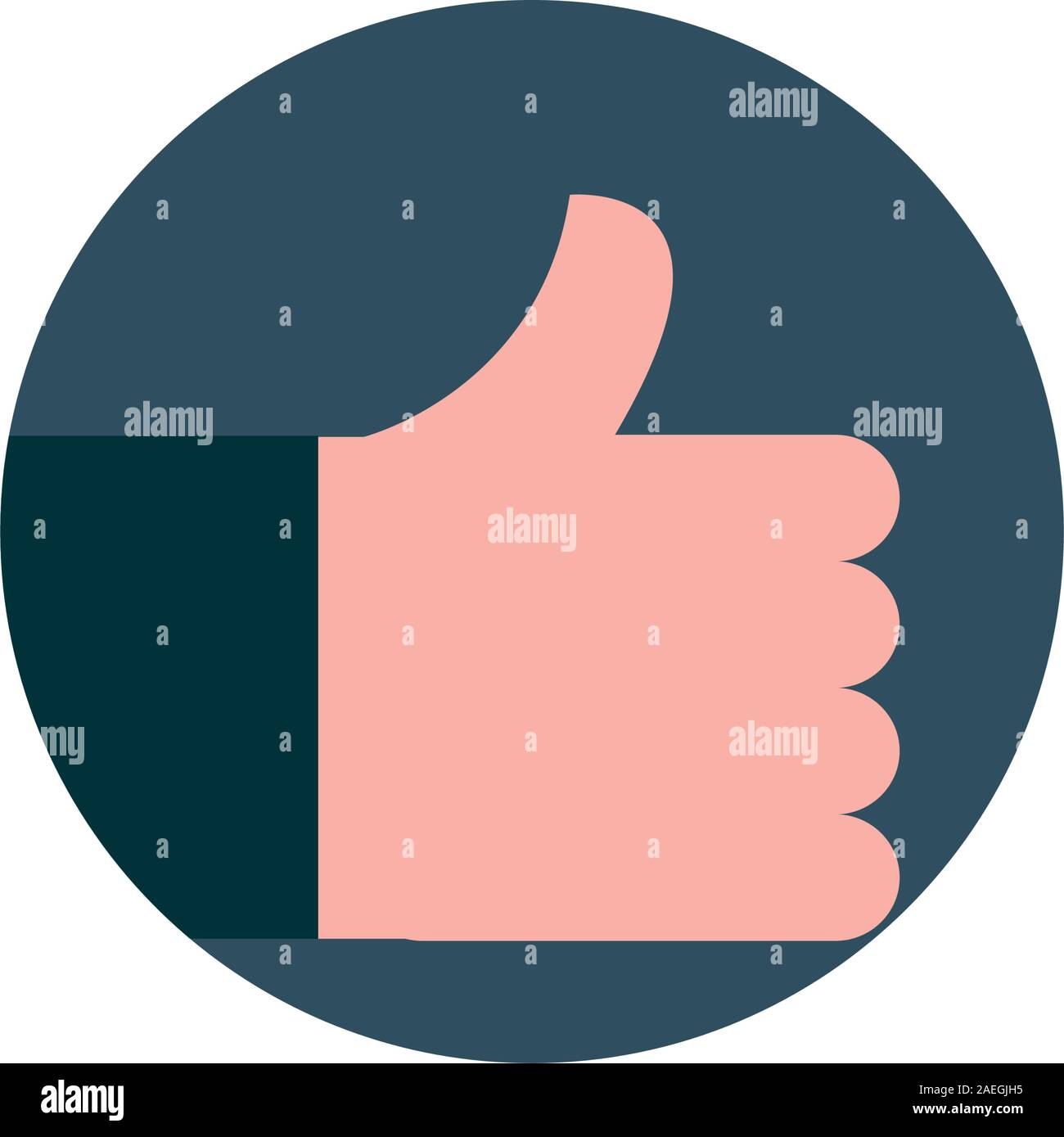 digital marketing hand like approve vector illustration Stock Vector ...
