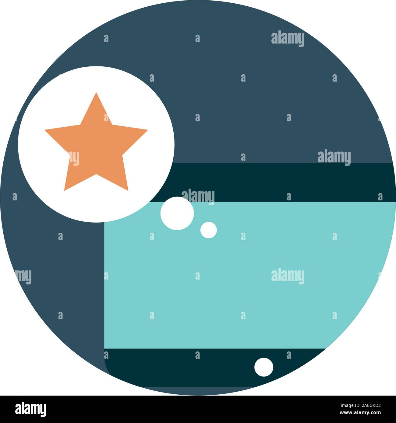 digital marketing computer favourite star content vector illustration ...