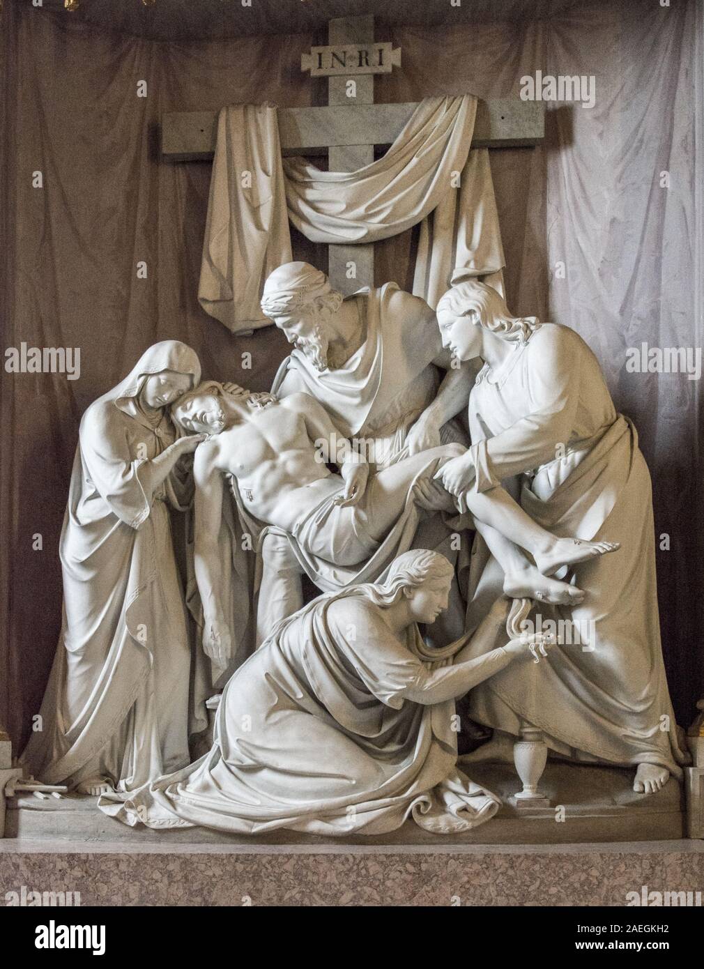 Rome, Italy - Oct 04, 2018: "The Descent from the Cross" by Daniele da ...