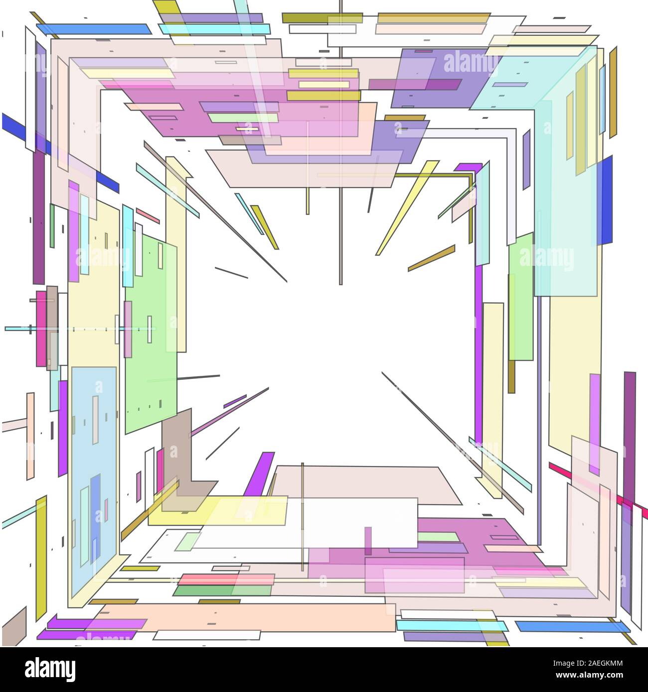 Colorful shapes geometric design Cut Out Stock Images & Pictures - Alamy