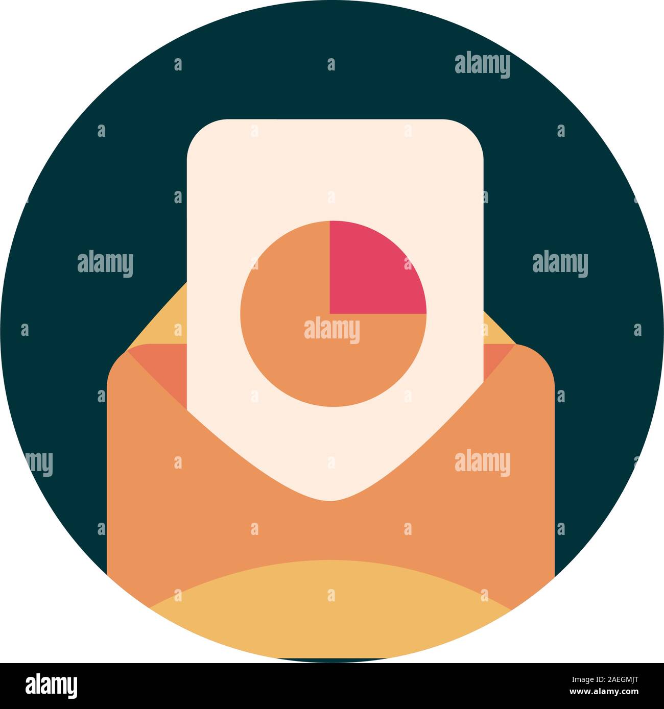 digital marketing email message report chart vector illustration Stock ...