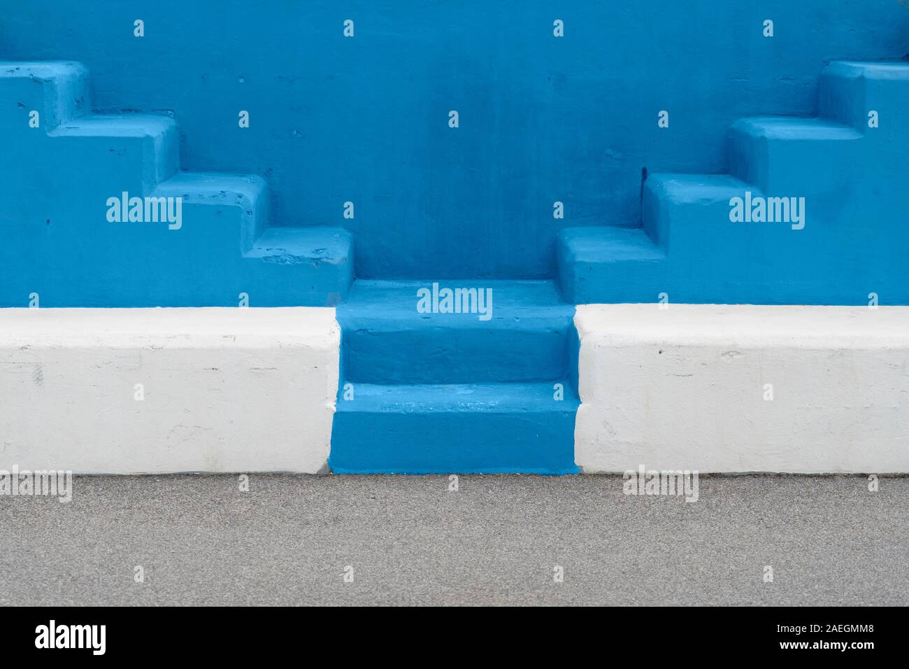 Minimalist background texture stairs. Trendy color of the year 2020 ...