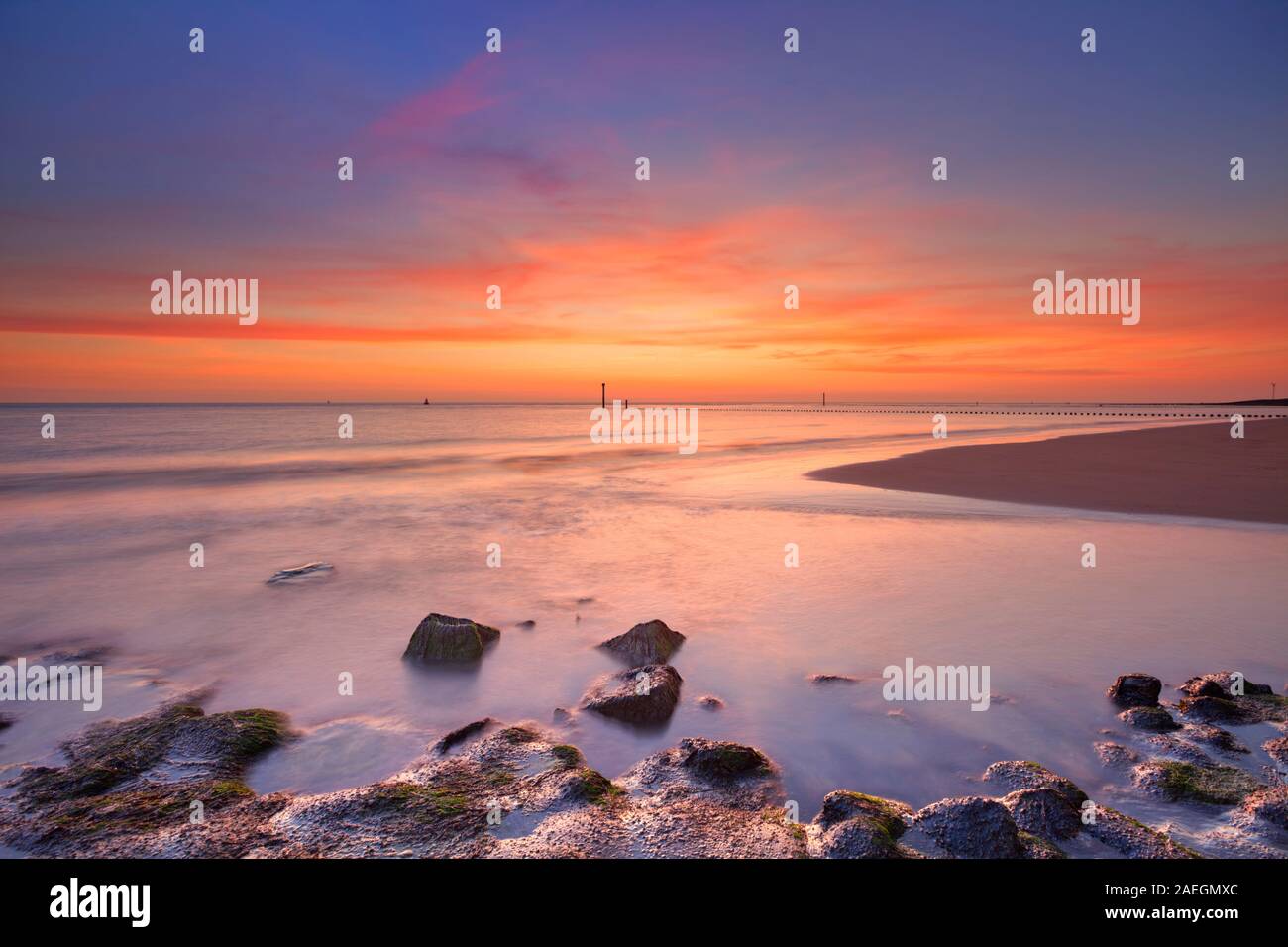 Rocks on the zeeland coast of the netherlands hi-res stock photography ...