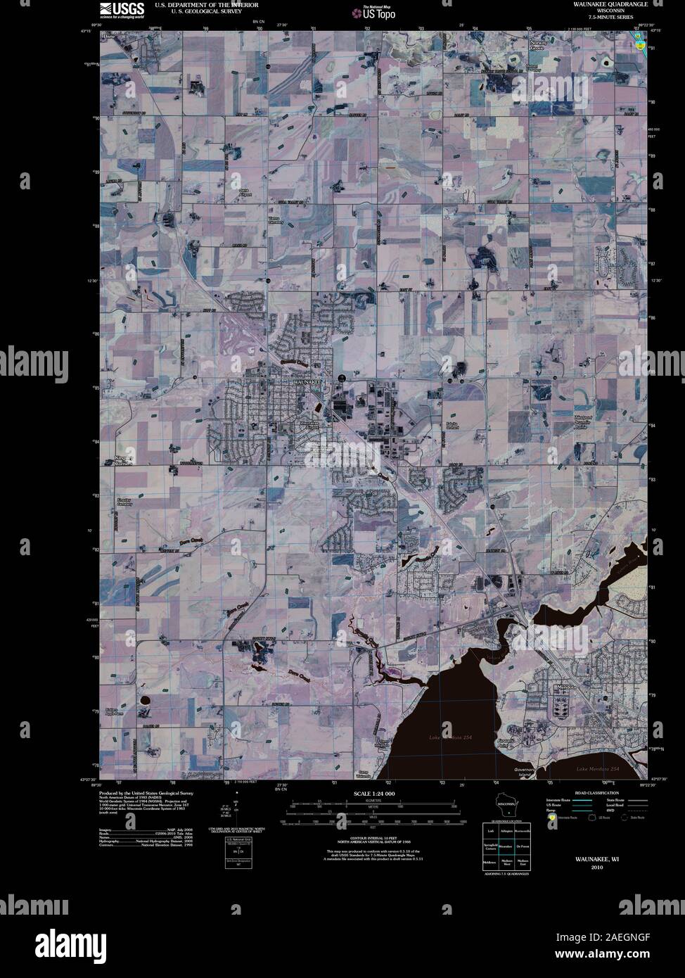 Map of waunakee hi-res stock photography and images - Alamy