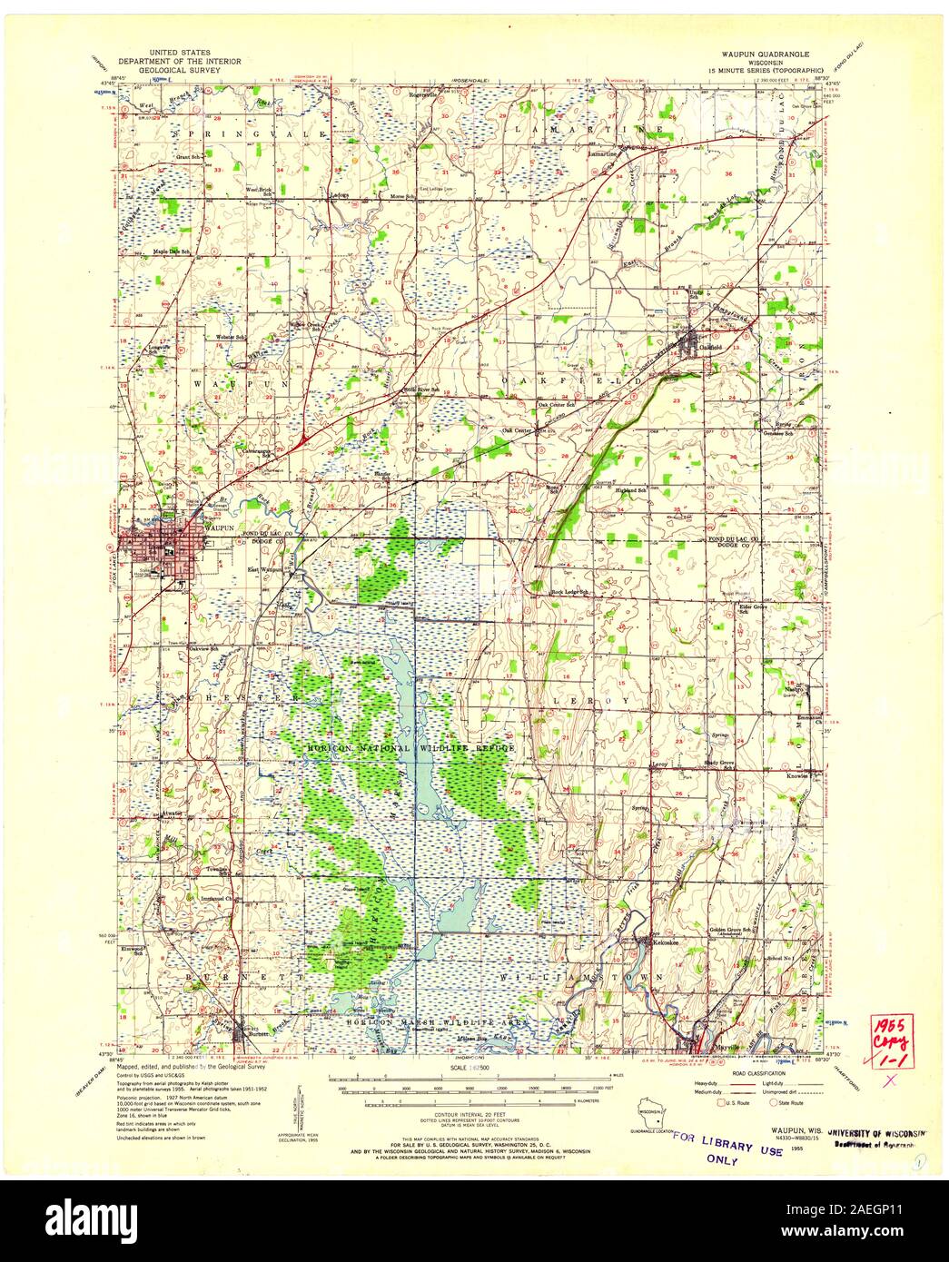 Map of waupun hi-res stock photography and images - Alamy