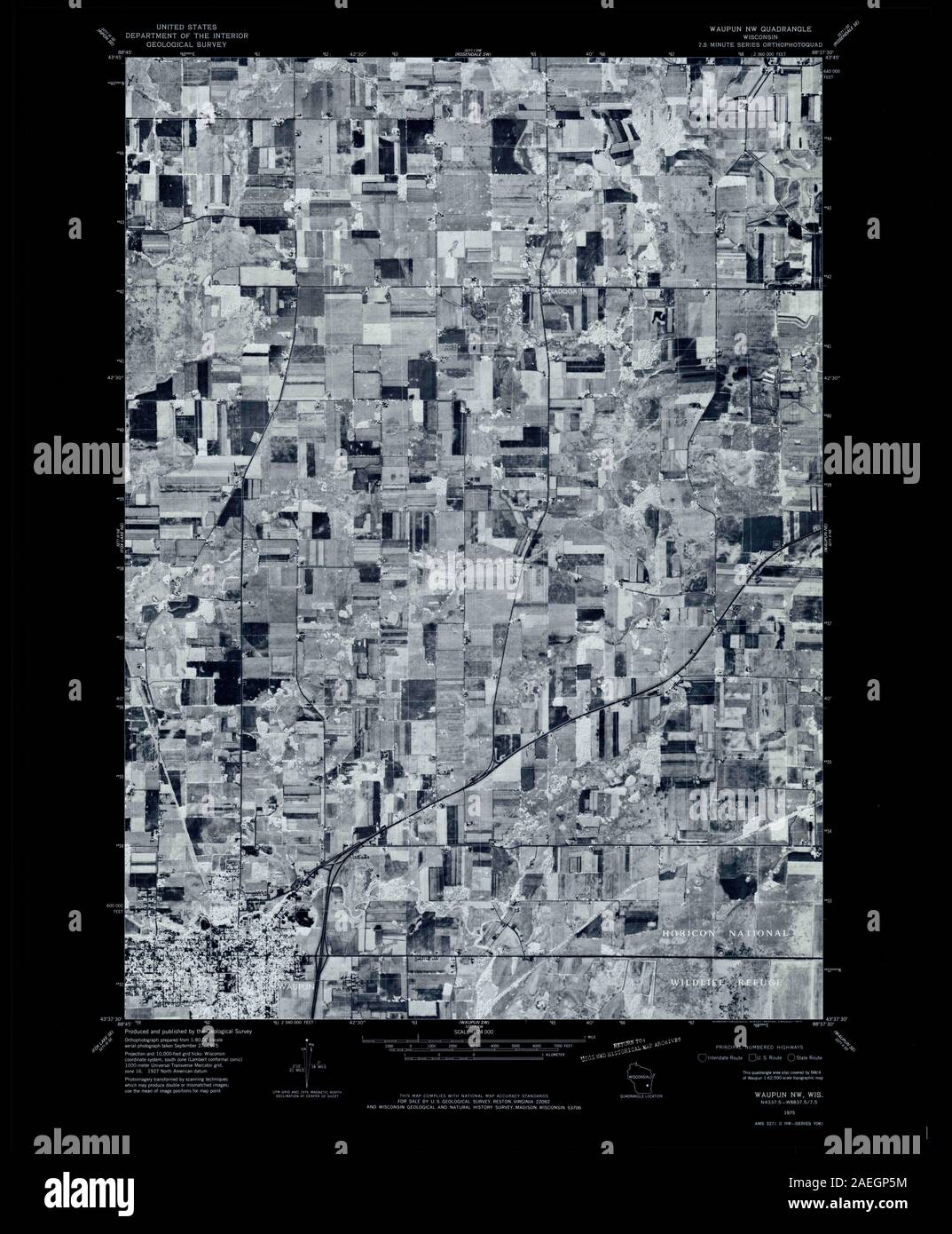 Map of waupun hi-res stock photography and images - Alamy