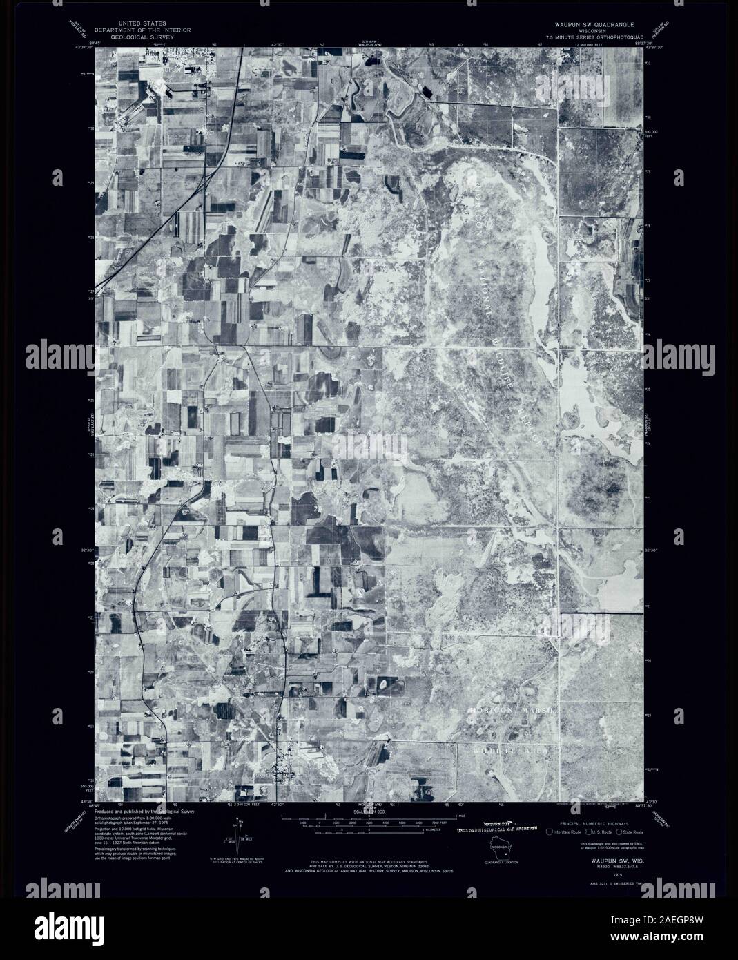 Map of waupun hi-res stock photography and images - Alamy