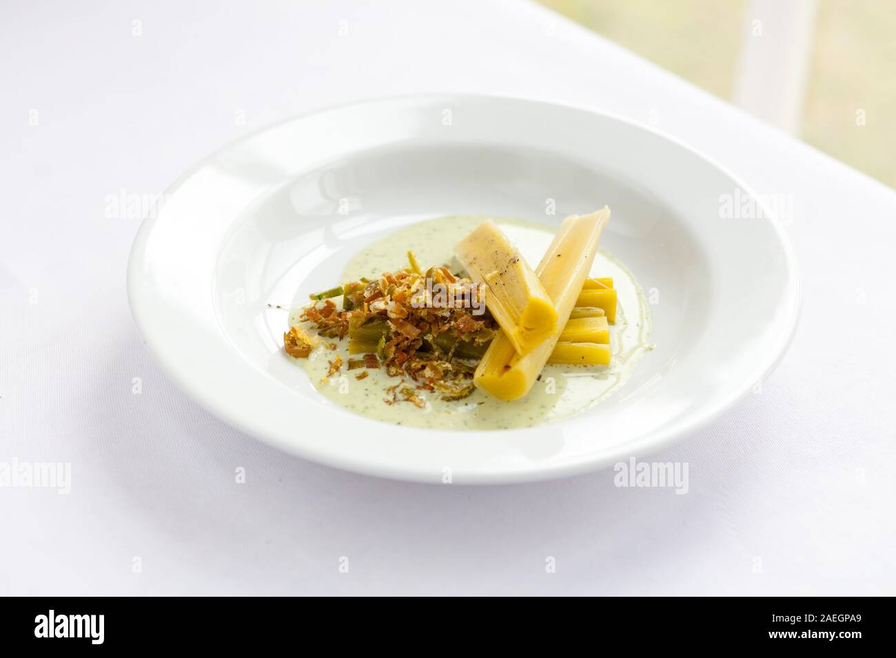 Plate of food at restaurant Scheepskameel, Amsterdam, The Netherlands ...