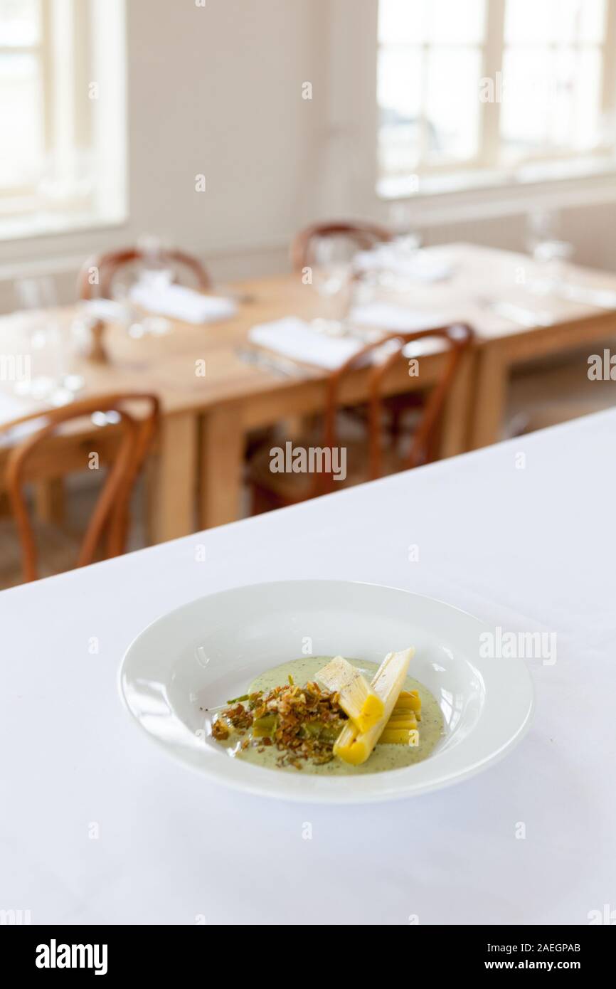 Plate of food at restaurant Scheepskameel, Amsterdam, The Netherlands ...