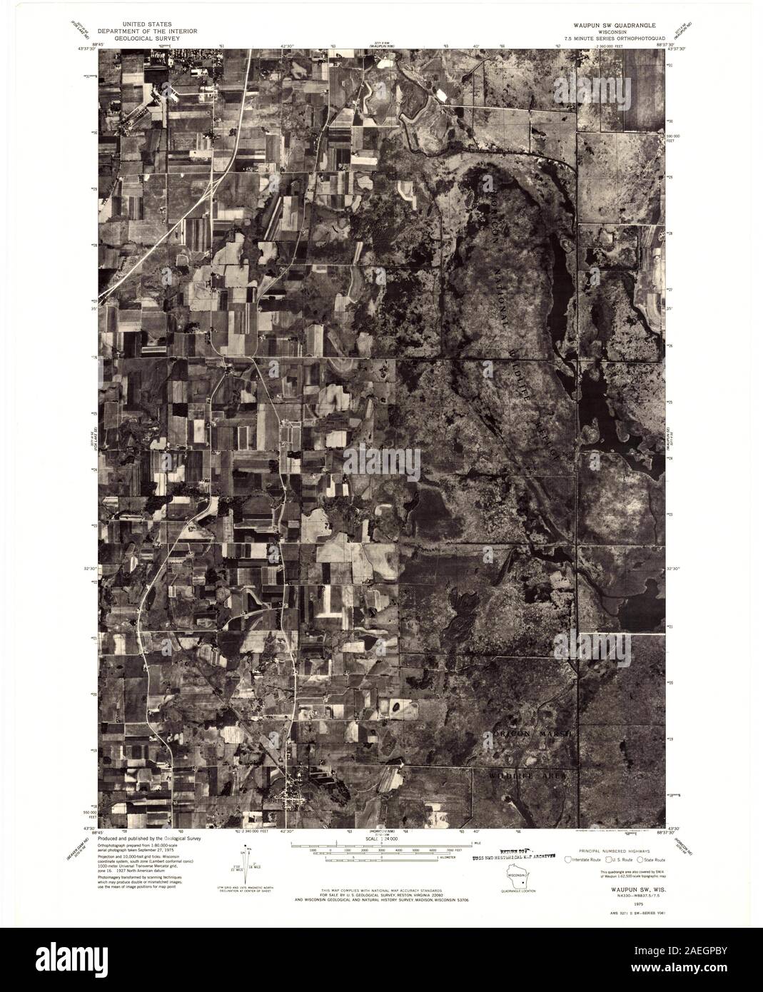 Map of waupun hi-res stock photography and images - Alamy
