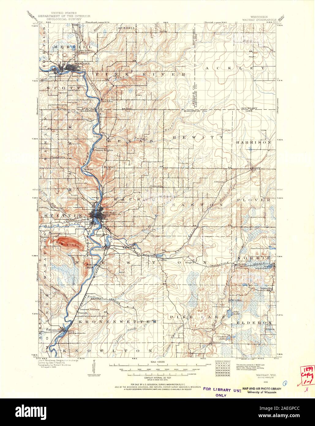 Map of wausau hi-res stock photography and images - Alamy