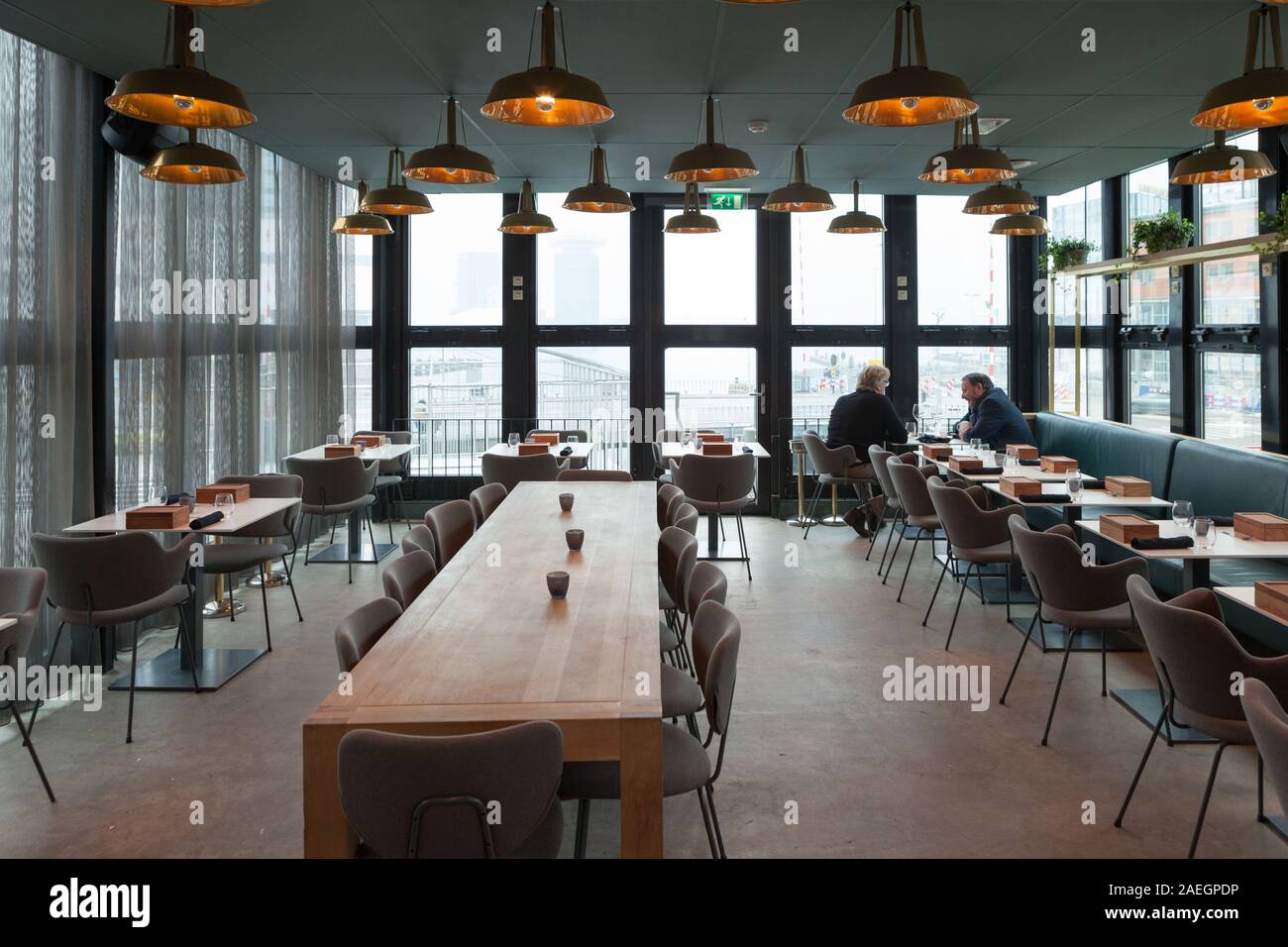 interior of the restaurant wolf atelier, amsterdam the netherlands ...