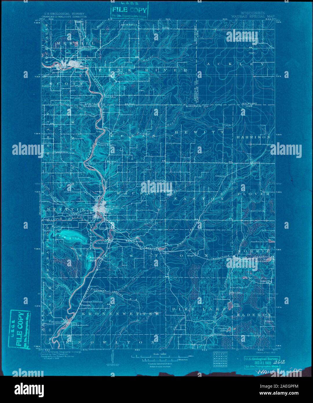 Map of wausau hi-res stock photography and images - Alamy