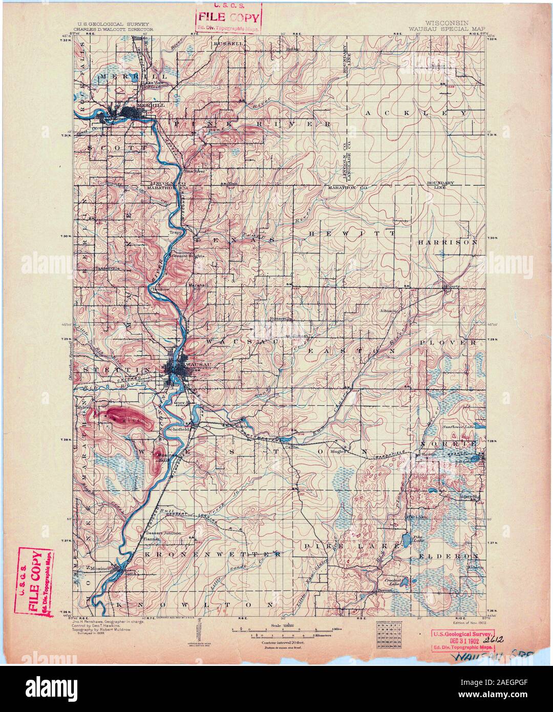 Map of wausau hi-res stock photography and images - Alamy