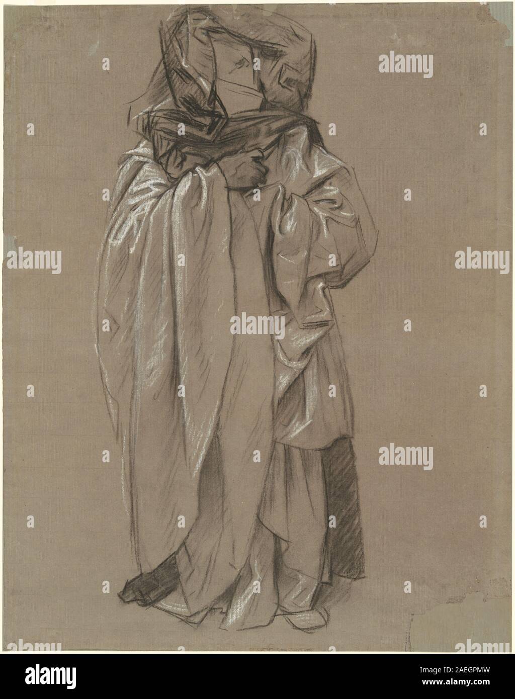 John Singer Sargent, Study of Ezekiel for Frieze of Prophets, 1890-1892 ...