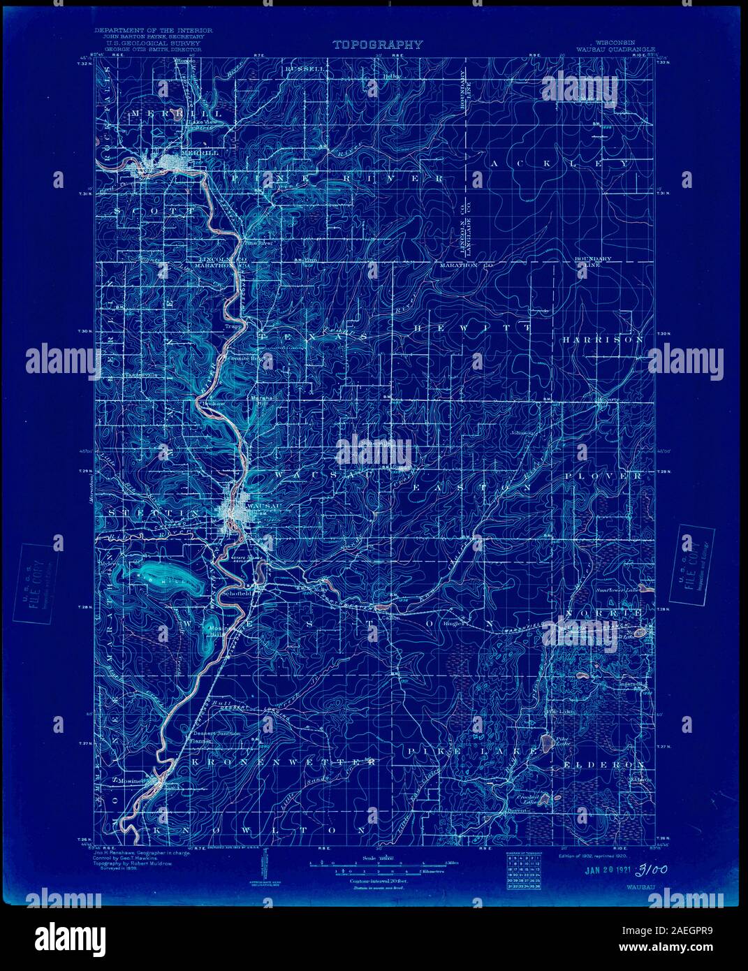 Map of wausau hi-res stock photography and images - Alamy