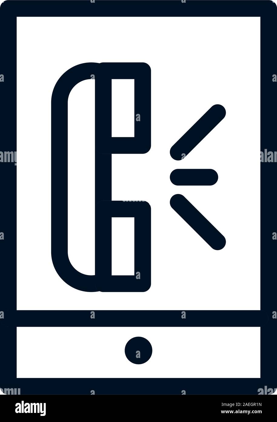 call center service business smartphone telphone line vector ...