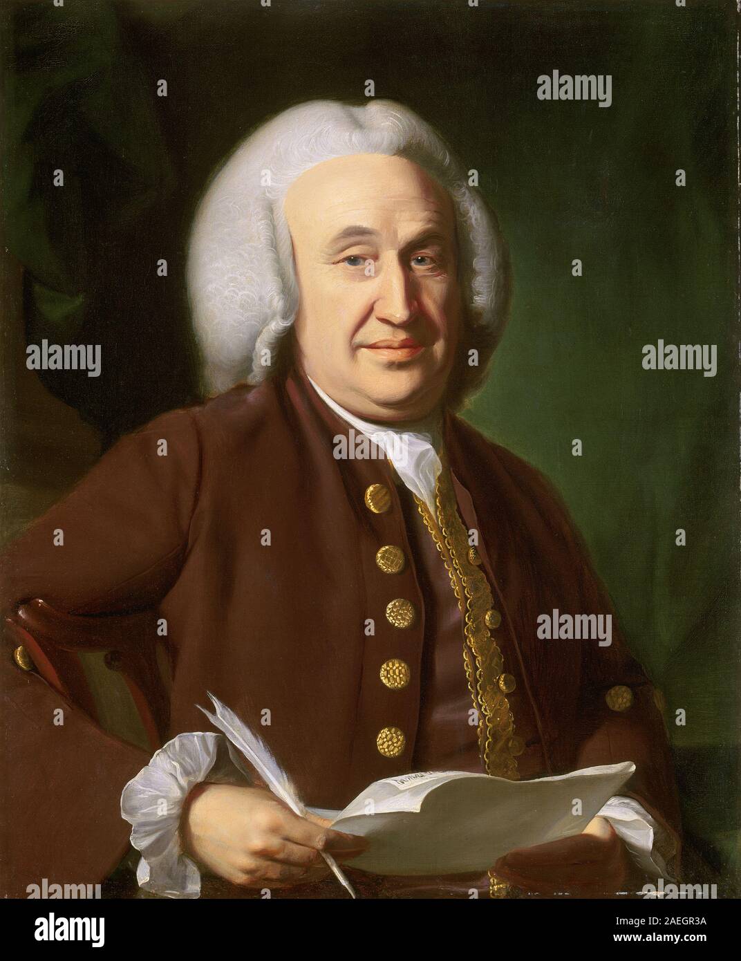 Portrait of Harrison Gray painted by John Singleton Copley around 1767 ...