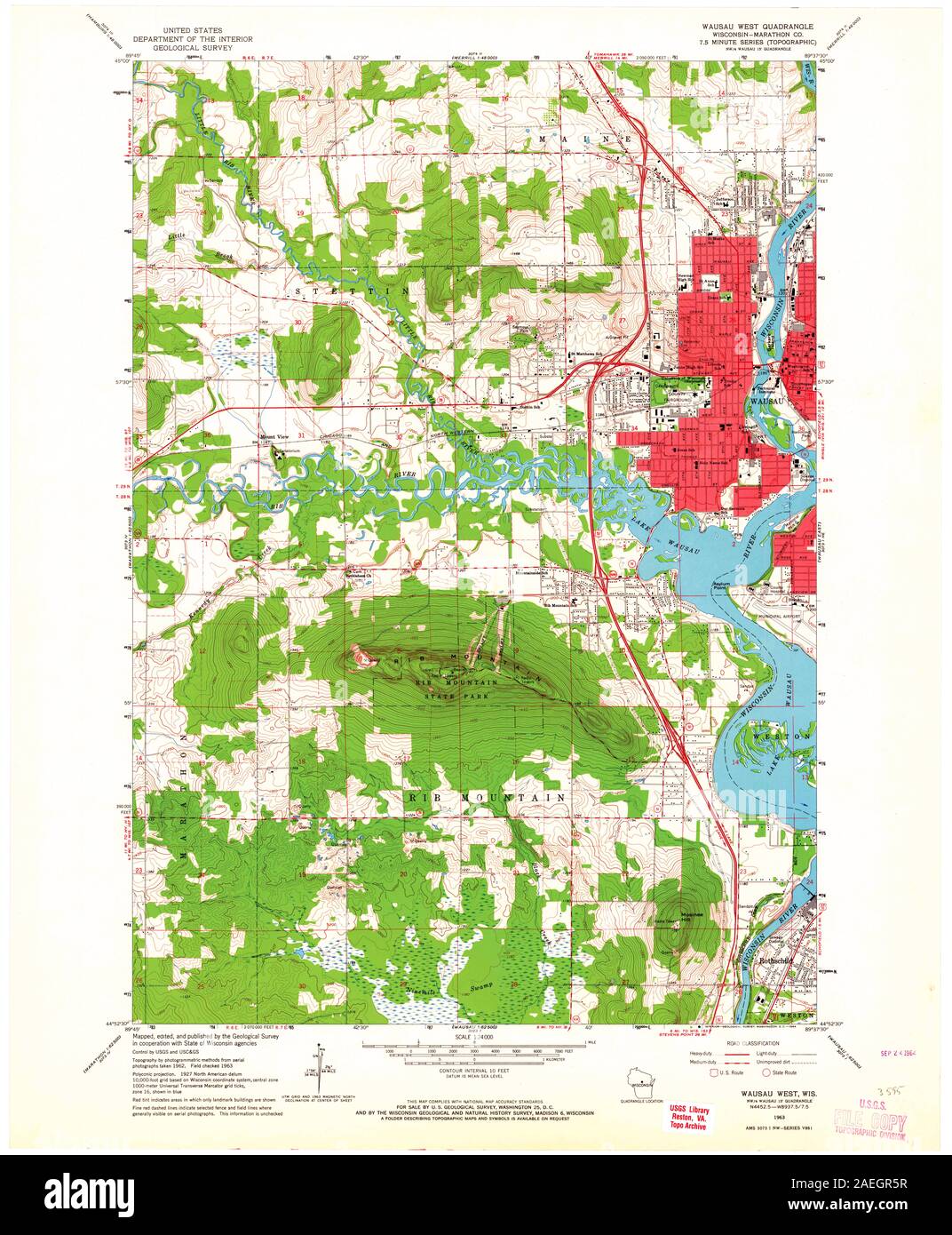 Wausau map hi-res stock photography and images - Alamy