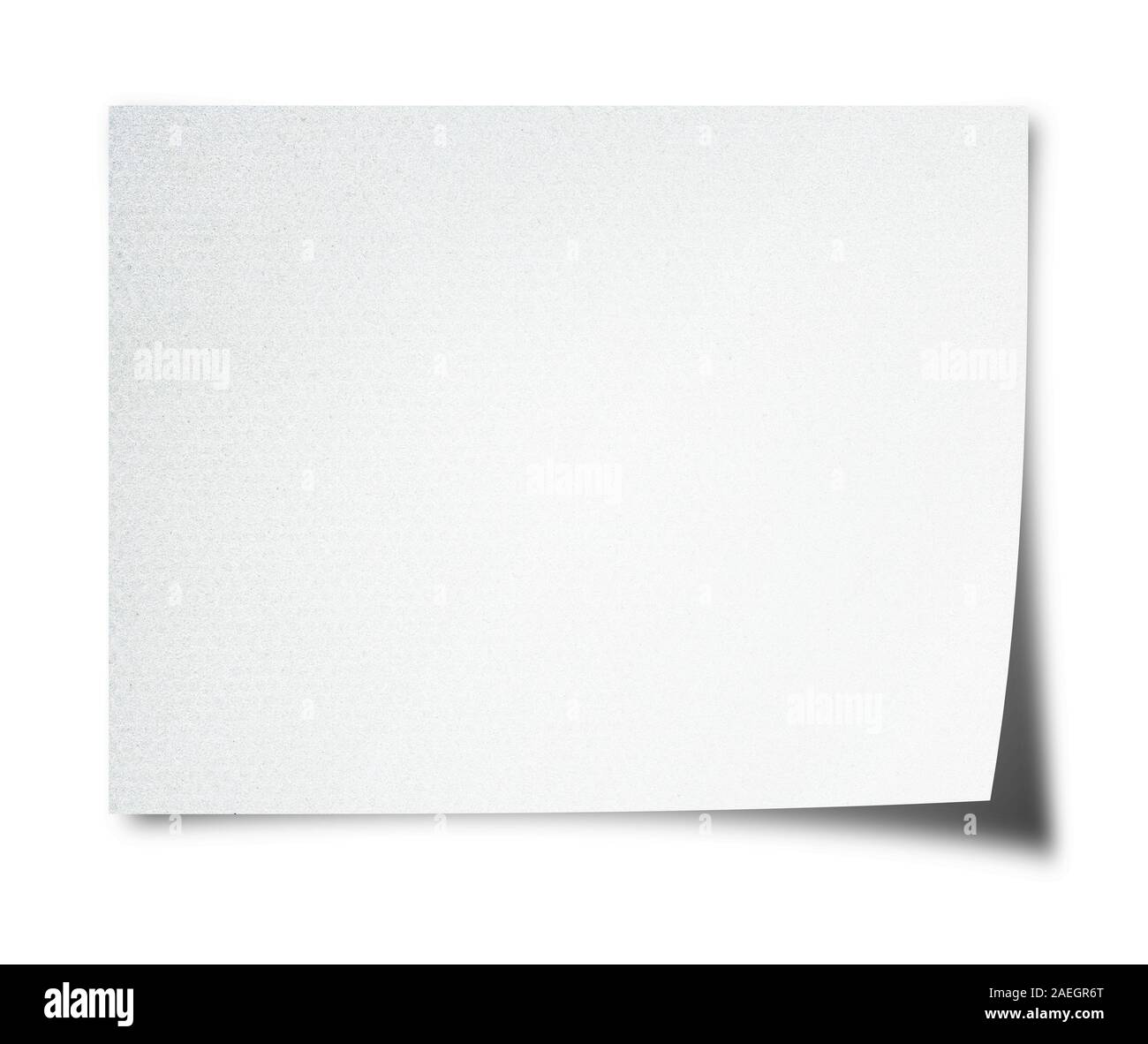 White Paper sheet background - isolated on white Stock Photo - Alamy