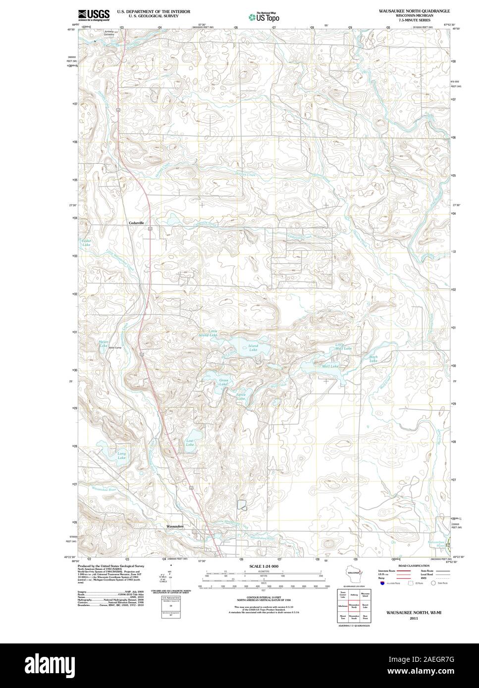 Map of wausaukee hi-res stock photography and images - Alamy