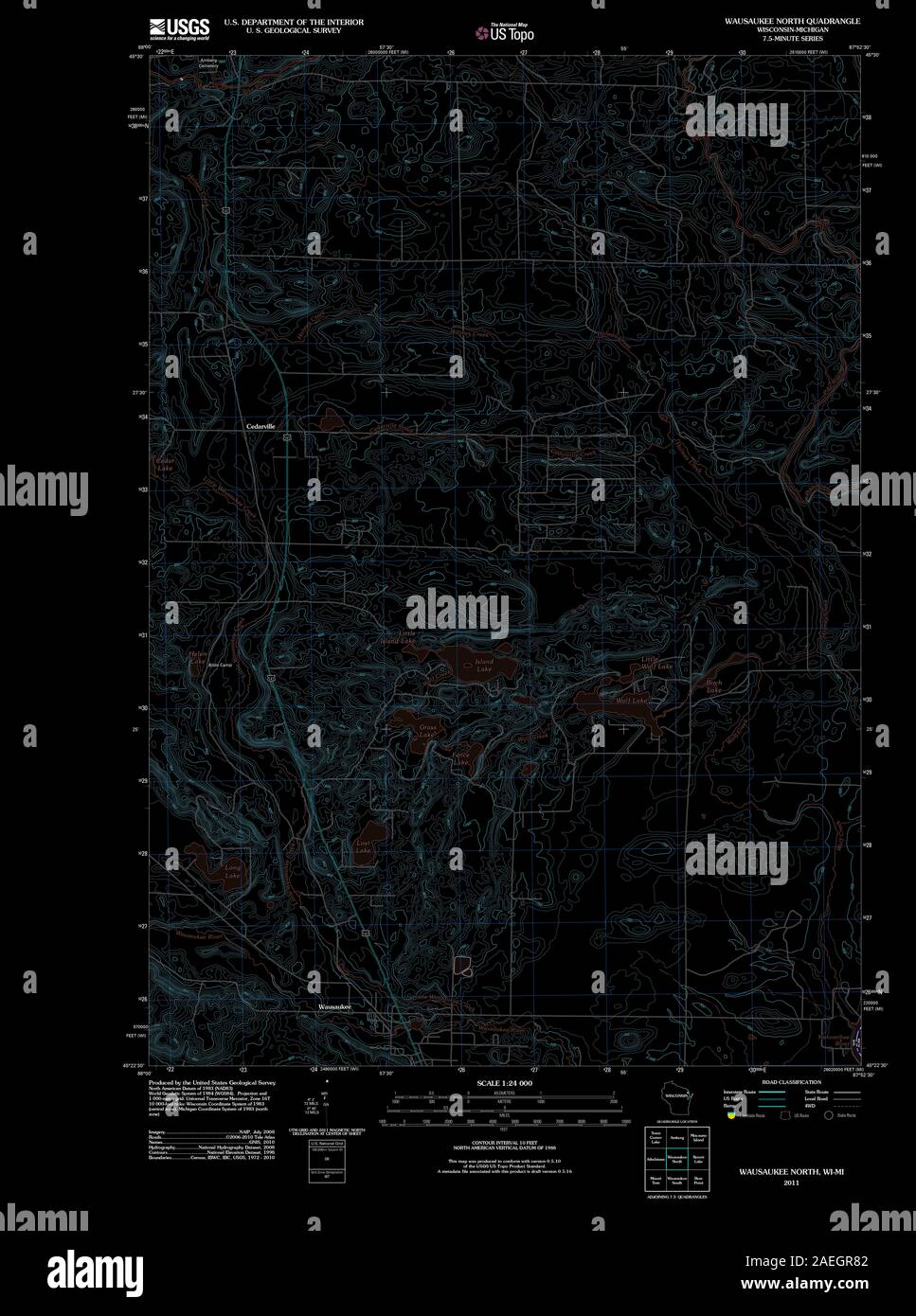 Map of wausaukee hi-res stock photography and images - Alamy