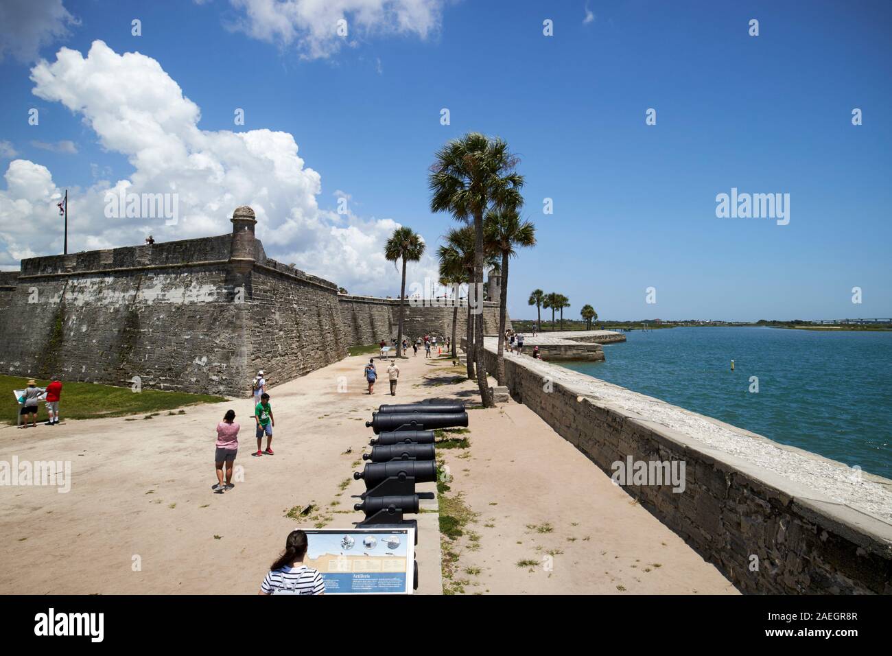 third system water battery outside castillo de san marcos fort marion ...