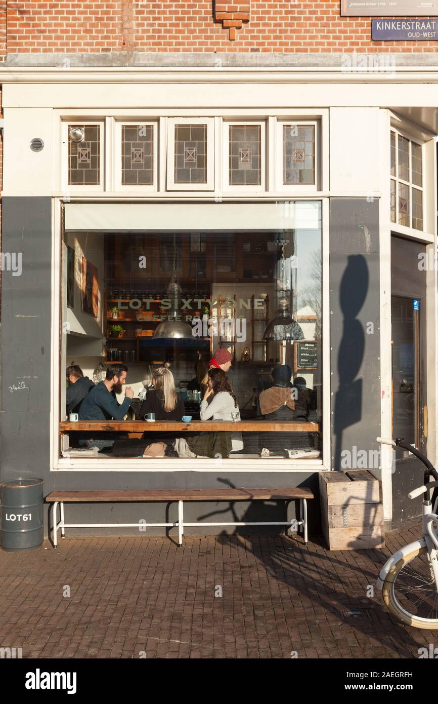 Lot 61 coffee bar, Amsterdam Stock Photo - Alamy