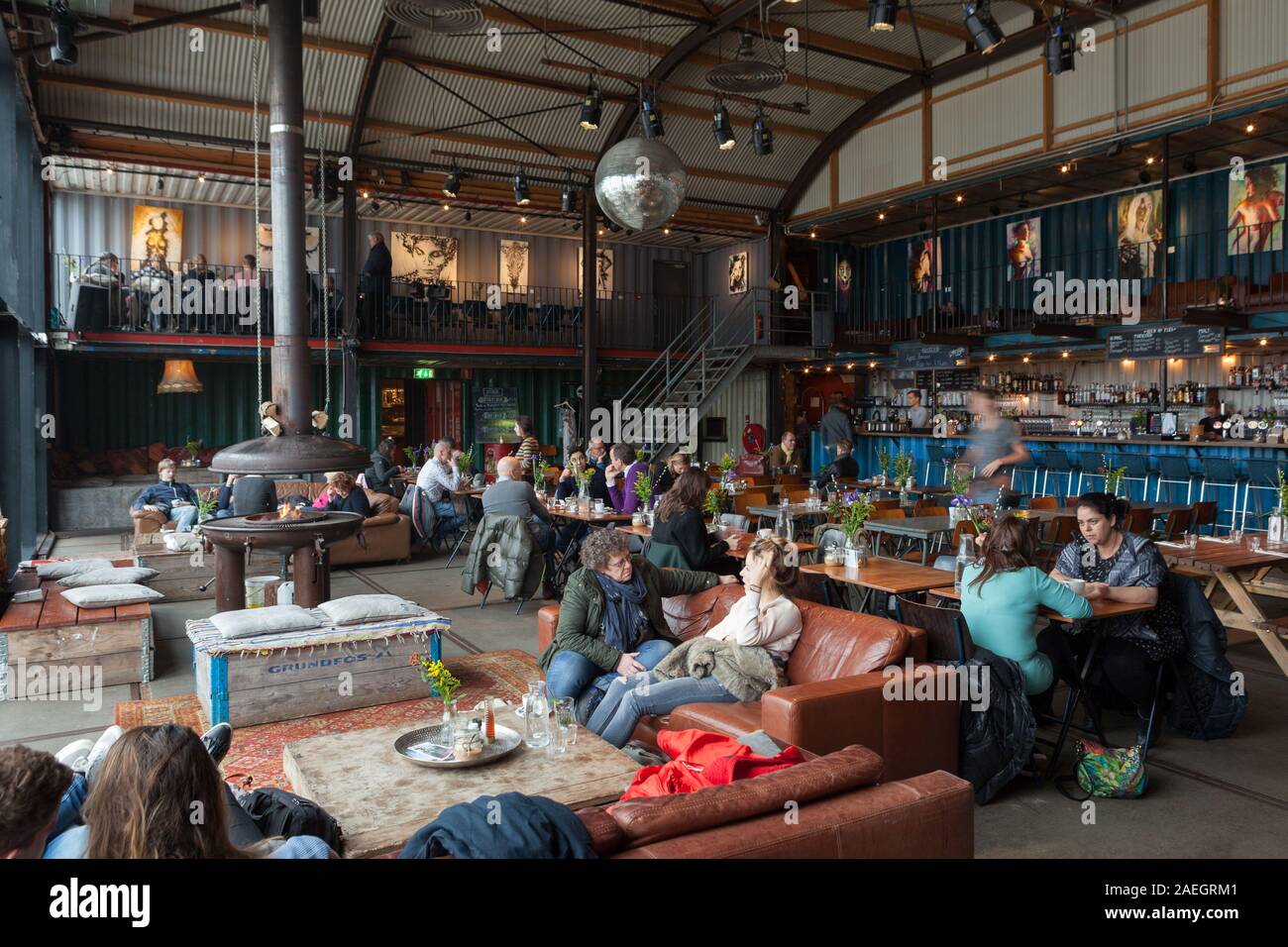 Pllek restaurant, Amsterdam Stock Photo - Alamy