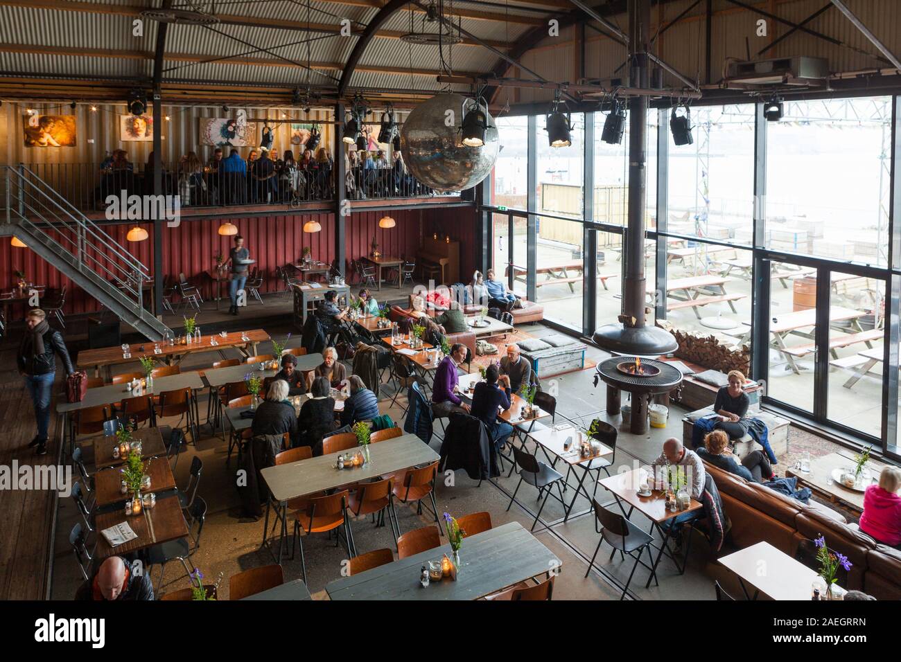 Pllek restaurant, Amsterdam Stock Photo - Alamy