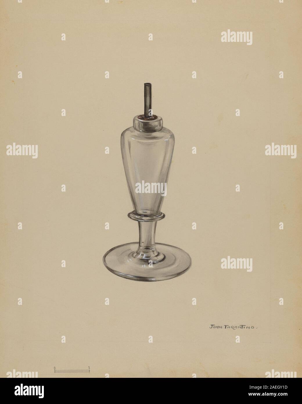 Spark lamp by John Tarantino circa 1936, metal and glass construction ...