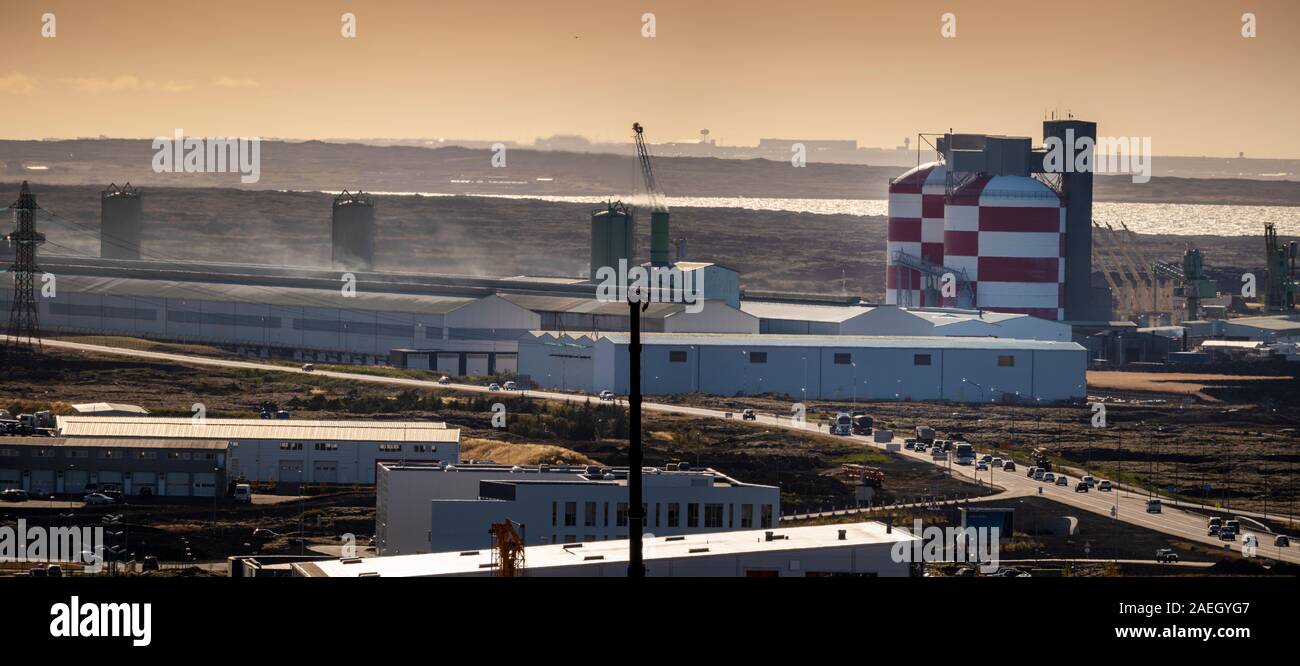 Alcan- Aluminium factory, Reykjanes Peninsula, Iceland Stock Photo - Alamy