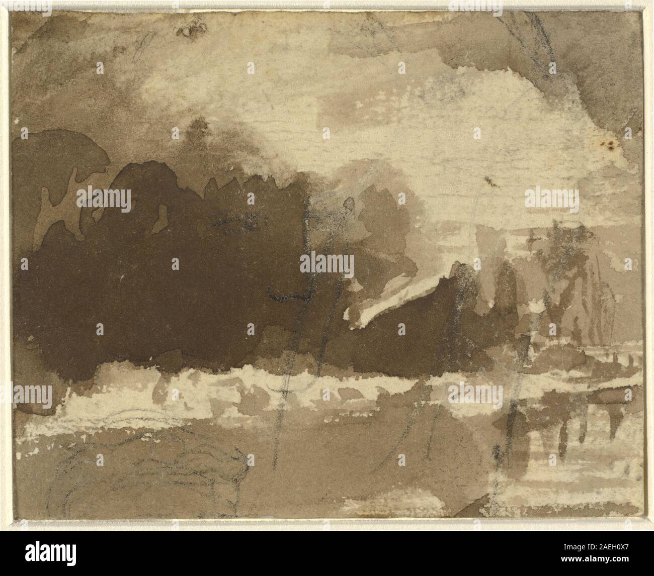 John Varley, Landscape Composition (recto) Landscape Composition [recto ...