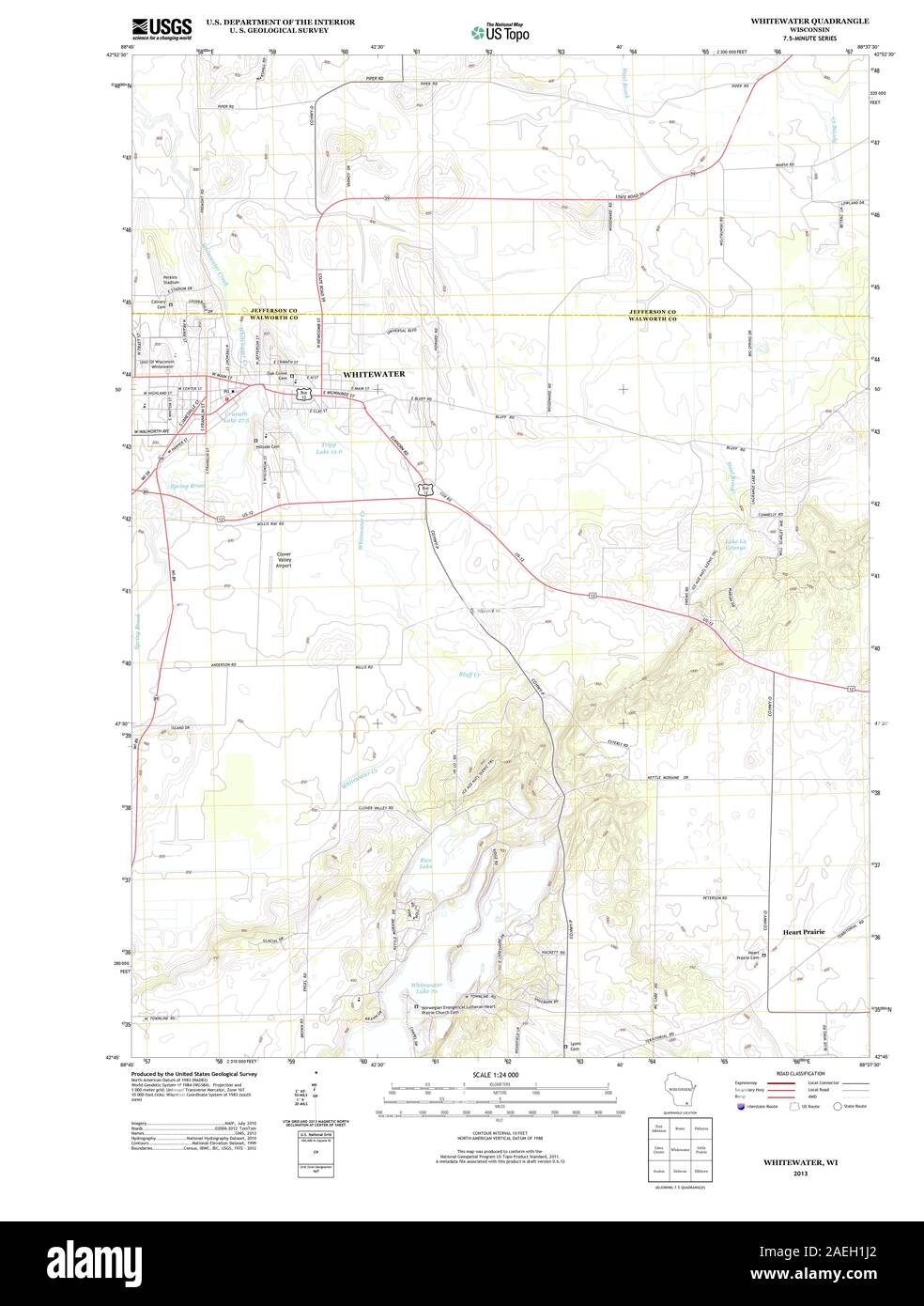 Whitewater map Cut Out Stock Images & Pictures - Alamy