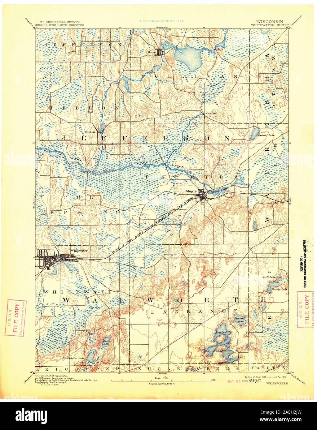 Whitewater map Cut Out Stock Images & Pictures - Alamy
