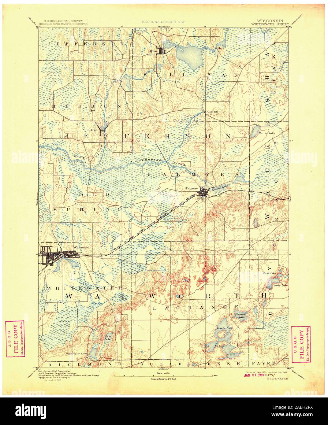 Map of whitewater Cut Out Stock Images & Pictures - Alamy