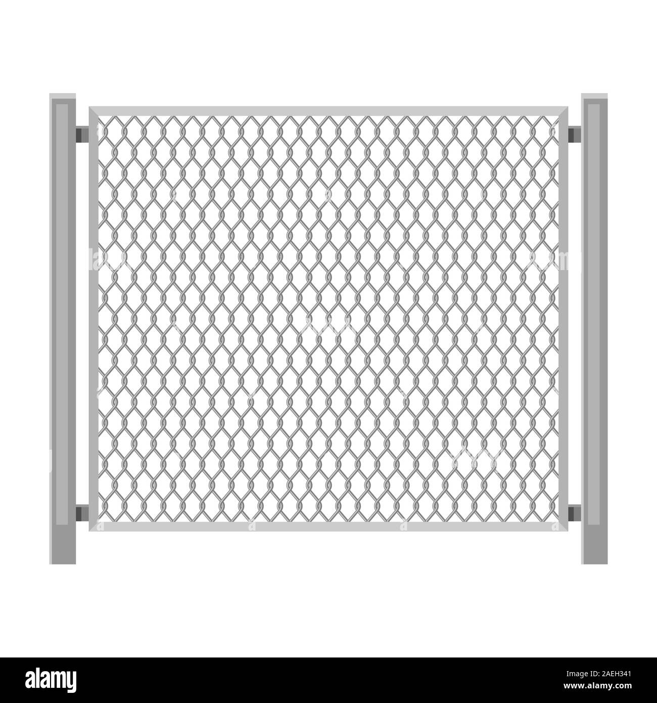 Illustration Of Wired Chain Link Fence Stock Vector Image And Art Alamy