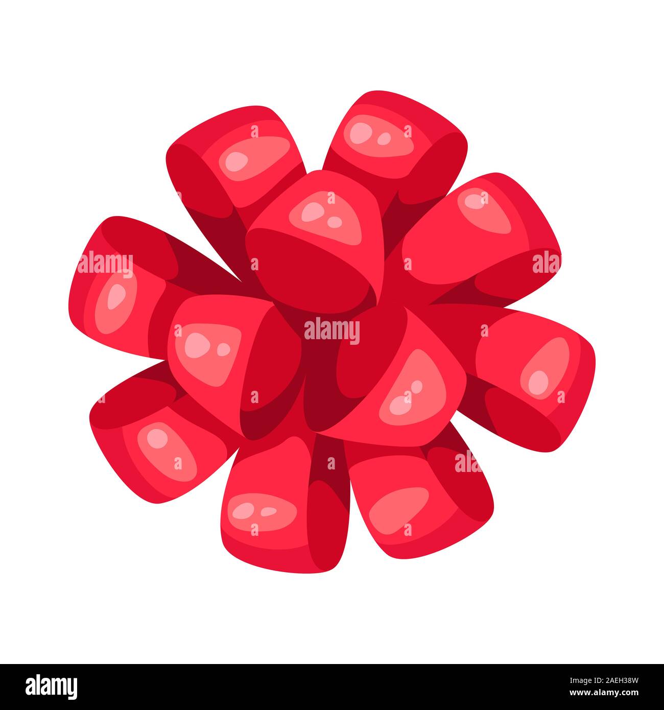 Red bow ribbon cartoon Stock Vector Images - Alamy