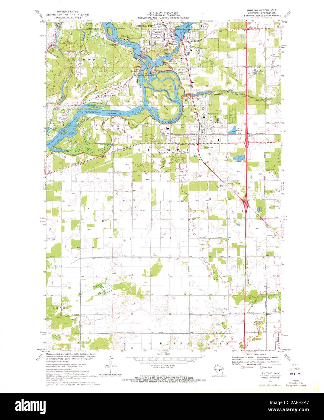 Map of whiting Cut Out Stock Images & Pictures - Alamy