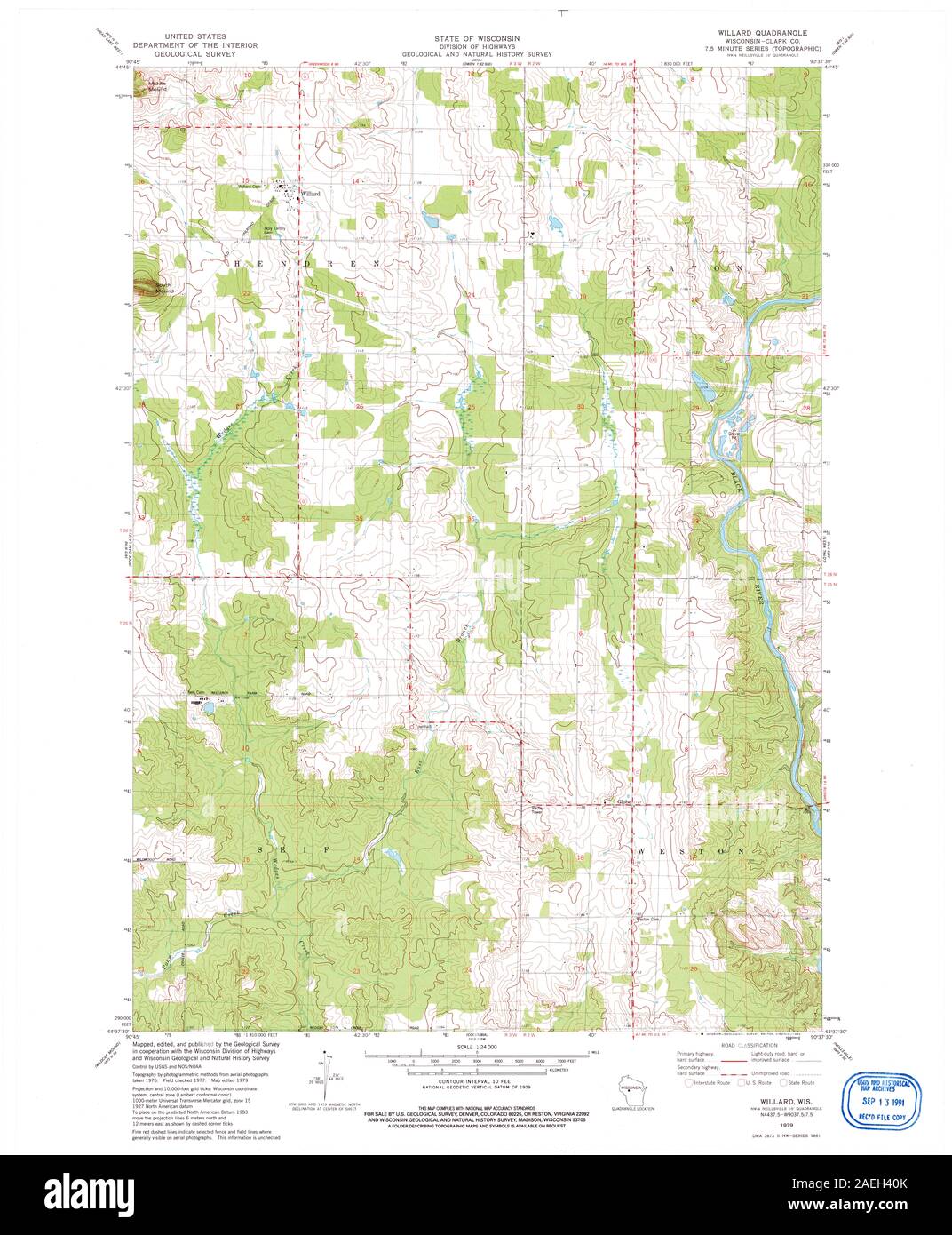Map of willard Cut Out Stock Images & Pictures - Alamy