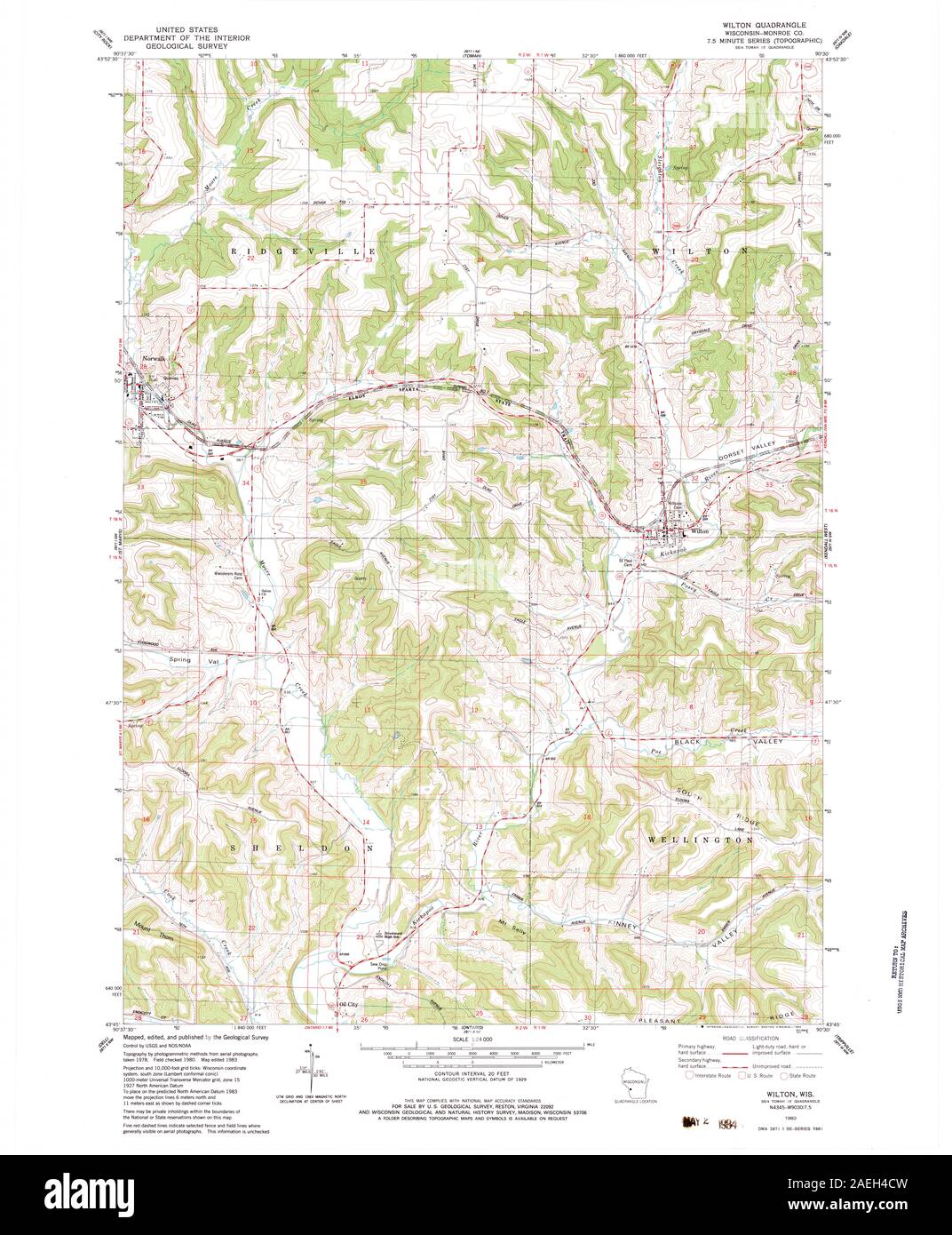Wilton map Cut Out Stock Images & Pictures - Alamy