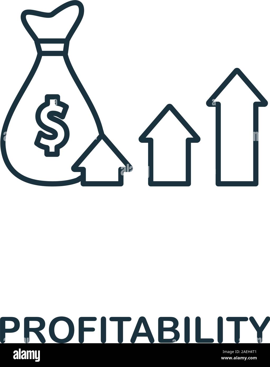 Profitability icon hi-res stock photography and images - Alamy