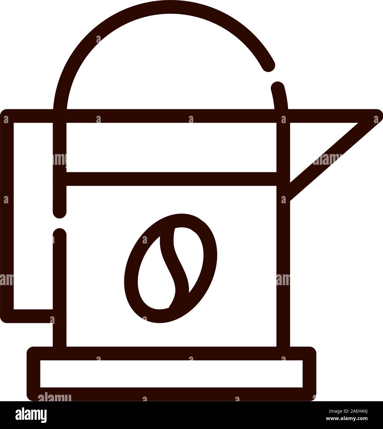 coffee drip maker line design vector illustration Stock Vector Image ...