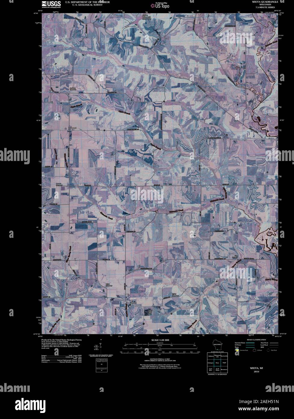 WI Wiota 20100720 TM Inverted Restoration Stock Photo - Alamy