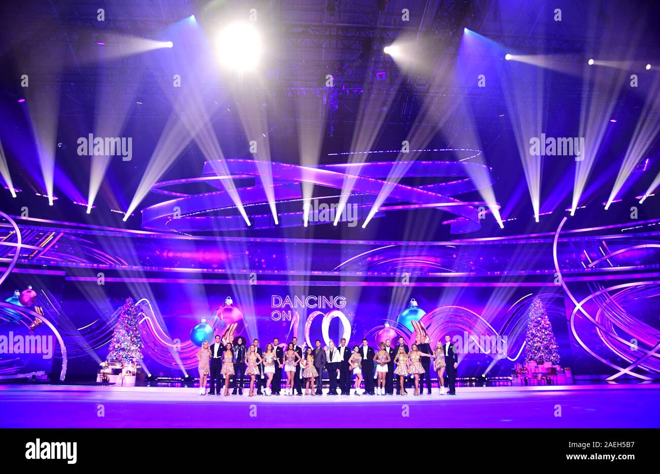 Celebrity contestants attending launch dancing on ice 2020 hi-res stock ...