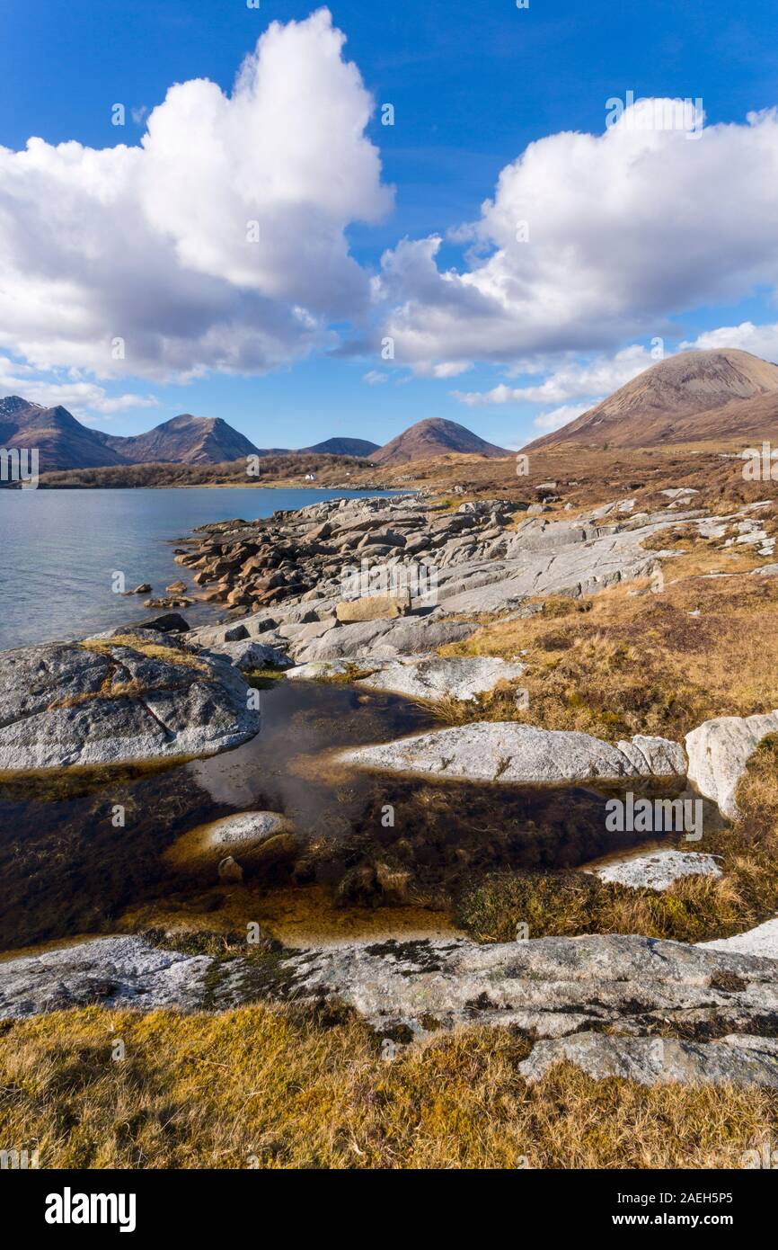 Loch Slapin with Cullin Mountains in the distance, Isle of Skye ...