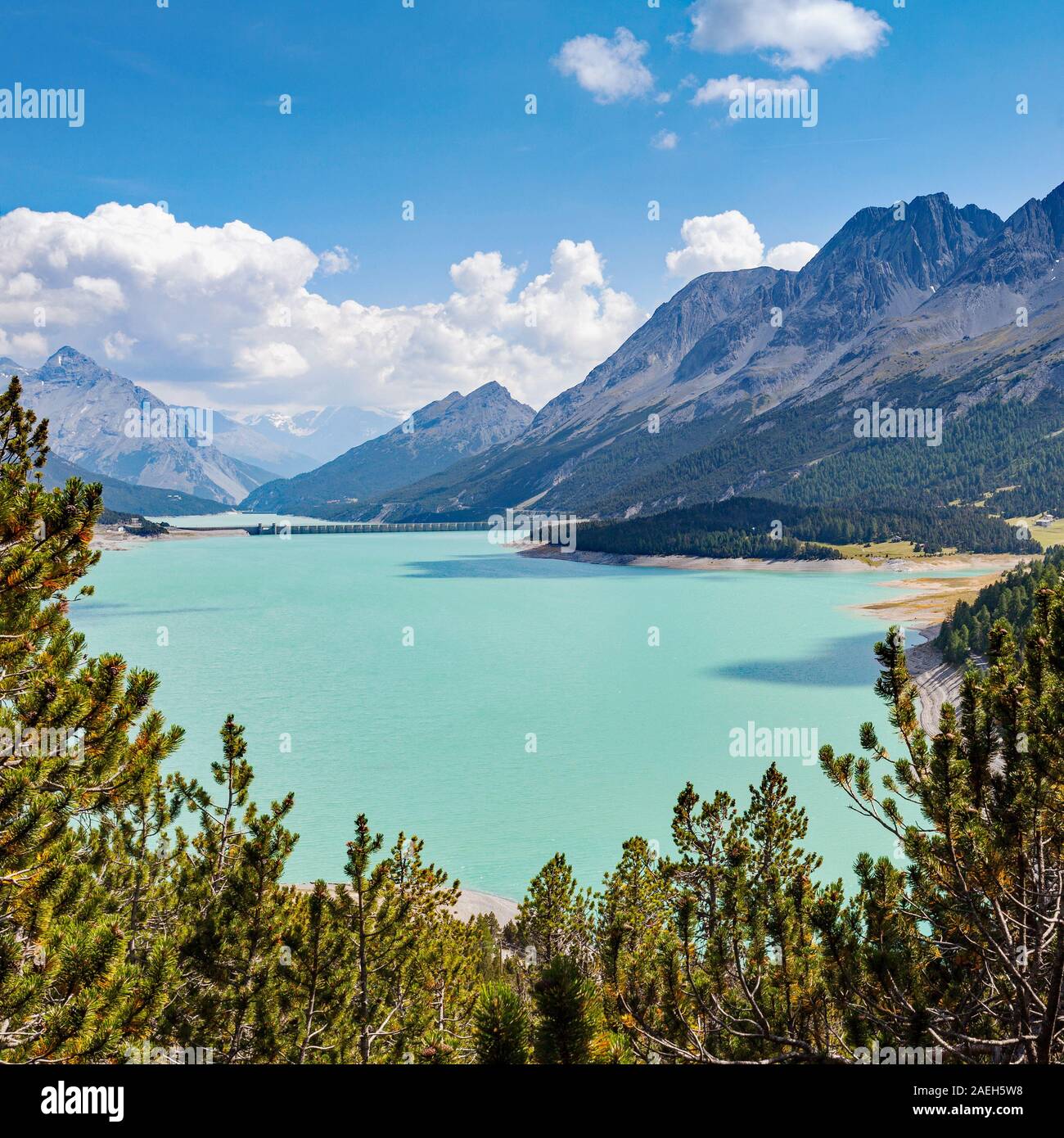 dam of Cancano - Bormio (IT Stock Photo - Alamy