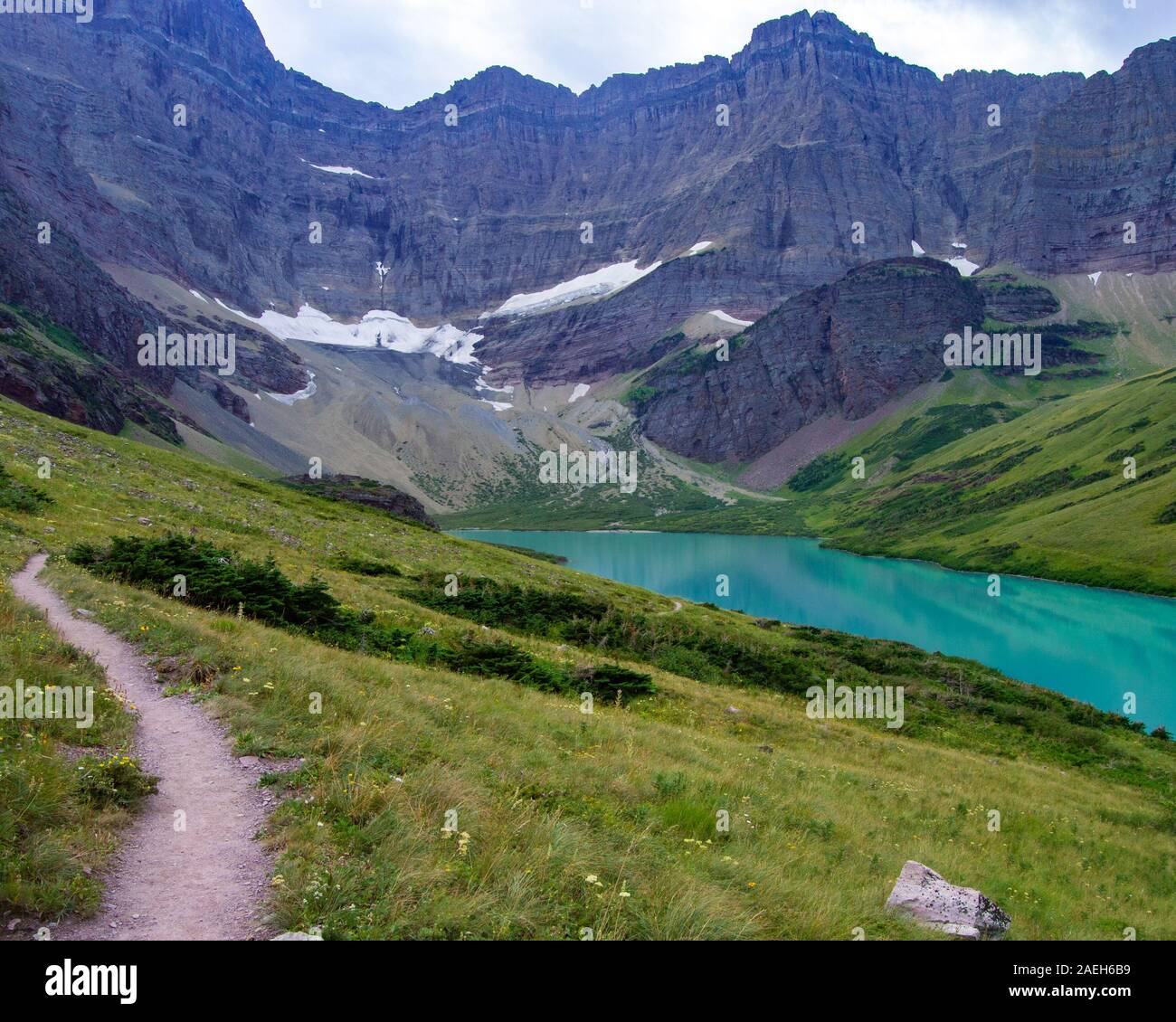 Cracker Lake, Glacier National Park Stock Photo - Alamy