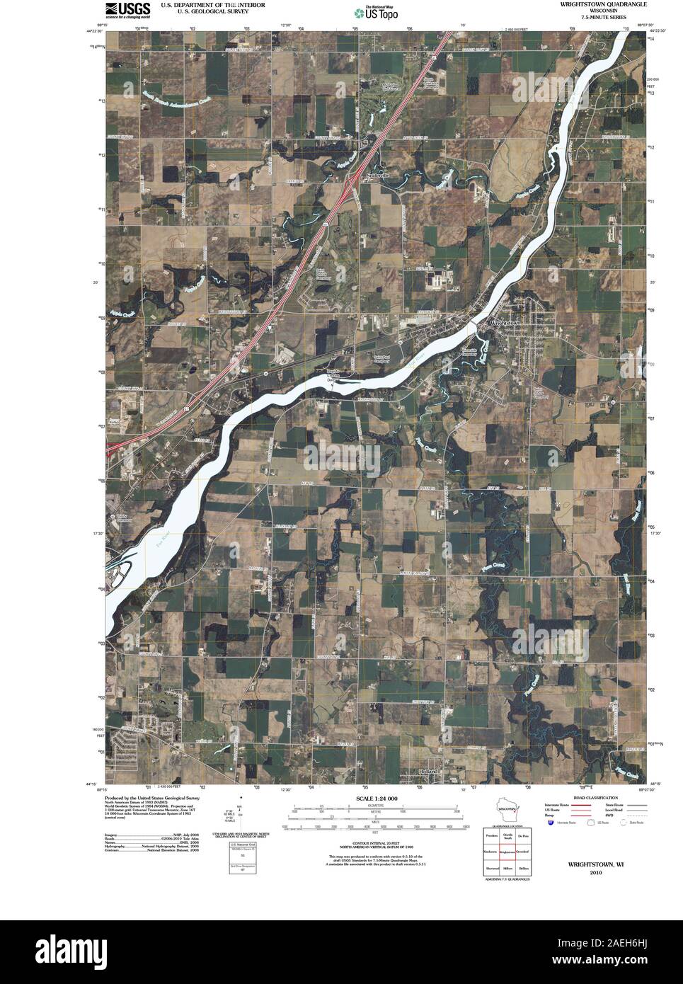 Wrightstown map hi-res stock photography and images - Alamy