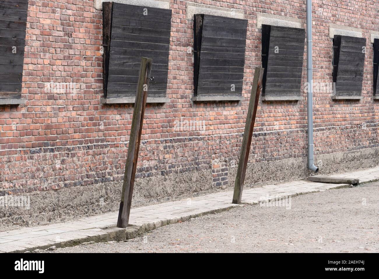 The Death Wall was where thousands of Polish prisoners were executed ...